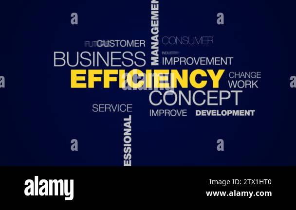 efficiency concept business management quality strategy technology ...