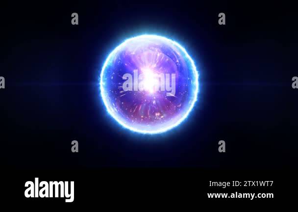 Magic plasma ball in blue and purple colors looped Stock Video Footage ...