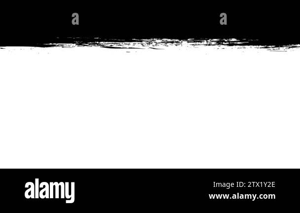 4k Paint Brush Stroke Transition Wipe On And Off/ Animation of a black ...