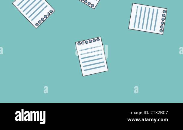 Sheets falling background HD animation Stock Video Footage - Alamy