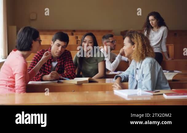 School teenagers relaxing classroom Stock Videos & Footage - HD and 4K ...