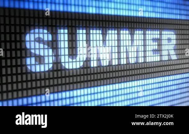 "Summer" on the Screen. 4K Resolution. Encoder Prores 4444. Great ...