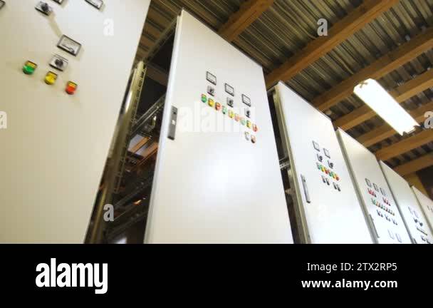 Switchboard for electric industrial control and distribution Stock ...