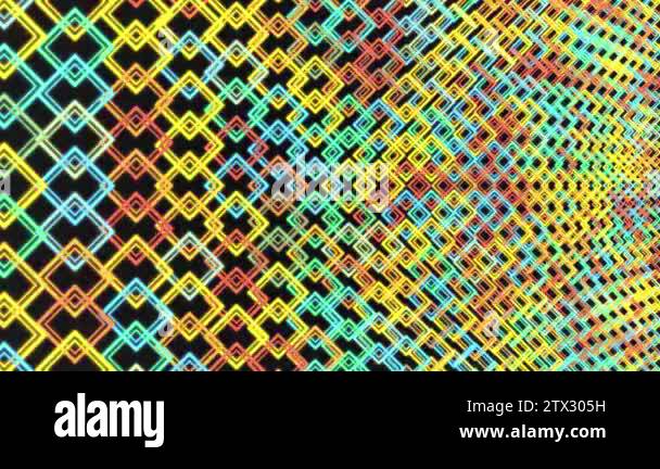 Glow Square Abstract Background. Square, rhombus abstract background animation Seamless Loop ...