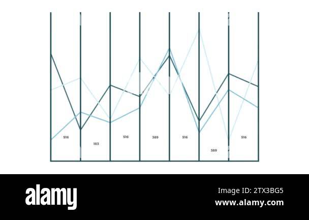 Animated cartesian graph, infographic animation in motion graphics 2d ...