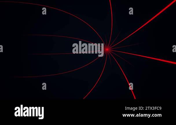 Animating light rays from a point. Abstract animated background of ...