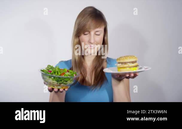 Junk food vs healthy meal Stock Videos & Footage - HD and 4K Video ...