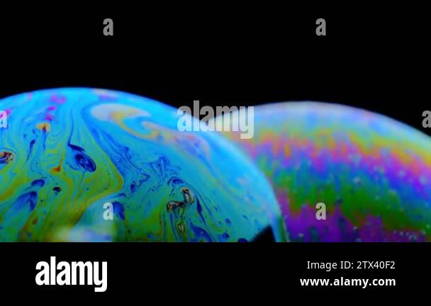 Interference pattern on surface bubble Stock Videos & Footage - HD and ...
