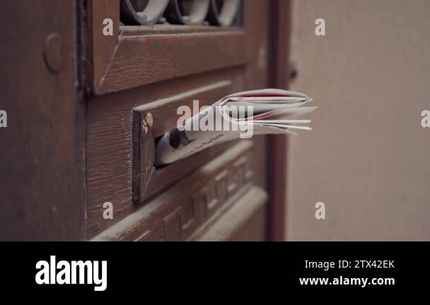 Newspaper delivery front door Stock Videos & Footage - HD and 4K Video ...