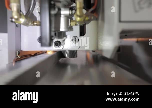 Modern industrial factory machines. The work of the technical ...