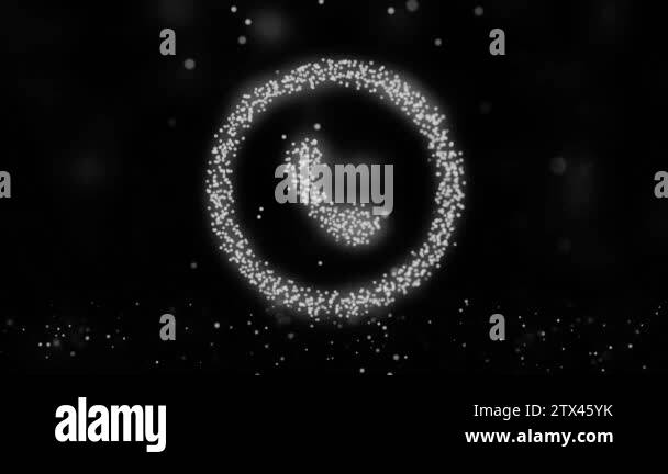 Phone ring icon animation.Animation Call Icon. Animation of plexus network from Phone symbol on ...