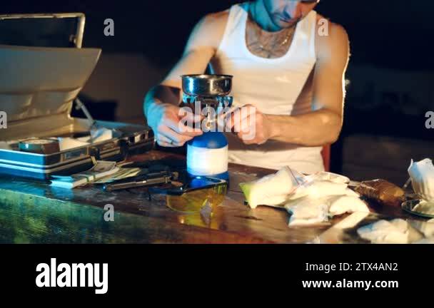 Making drugs. Concept of social problems of drug addiction and crime ...