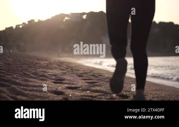 Active woman jogging on sandy Stock Videos & Footage - HD and 4K Video ...