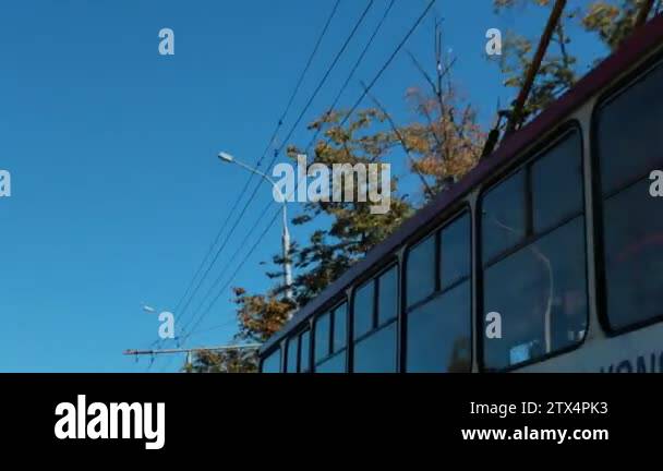 Overhead electrical trolleybus wires Stock Videos & Footage - HD and 4K ...
