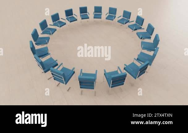 Chairs in a circle Stock Videos & Footage - HD and 4K Video Clips - Alamy