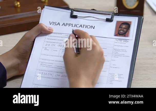 Visa application form travel immigration Stock Videos & Footage - HD ...