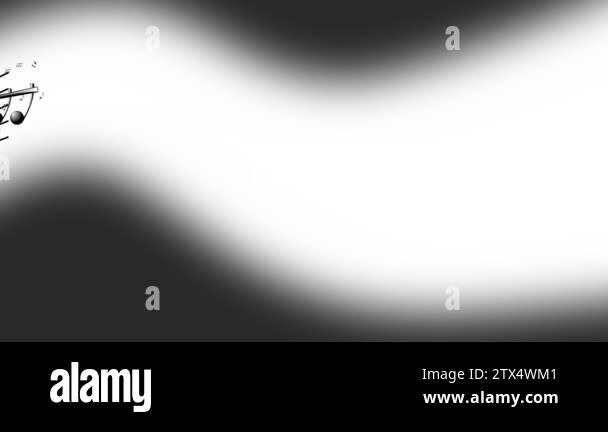 Animated background with musical notes, Music notes flowing, flying ...