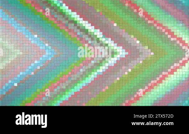Mosaic Based On Abstract Angular Animation Of Dynamic Composition Of