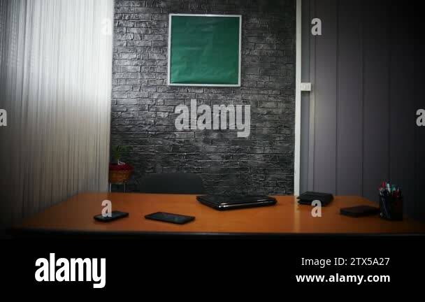 workplace after working hours Stock Video Footage - Alamy