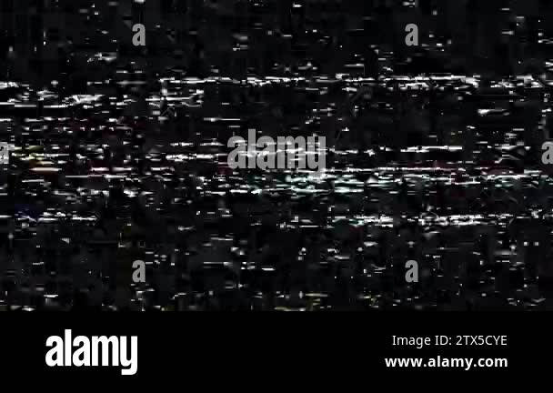 Abstract Digital Animation. Old TV. Glitch Error Video Damage. Signal ...