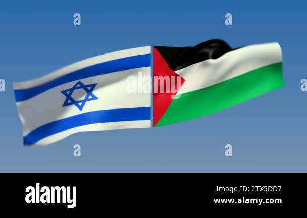Flags of palestine and israel Stock Videos & Footage - HD and 4K Video ...