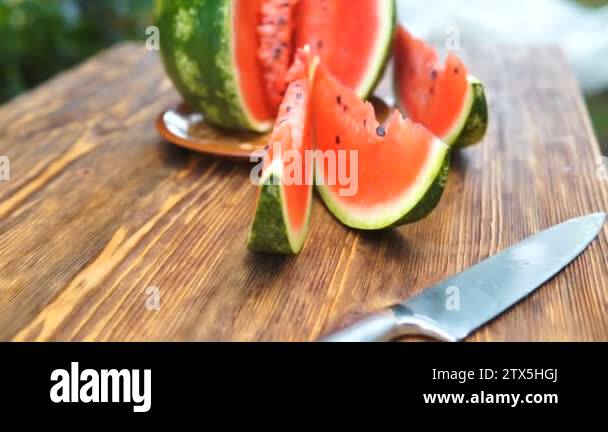 Fresh natural watermelon fruit Stock Videos & Footage - HD and 4K Video ...