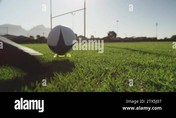 A rugby player kicking for goal Stock Videos & Footage - HD and 4K ...