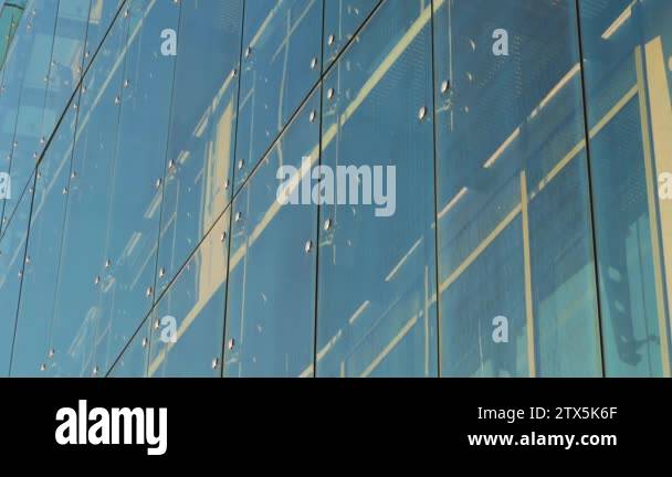 Glass Curtain Facade Wall Construction. Fasteners Elements of Spider ...