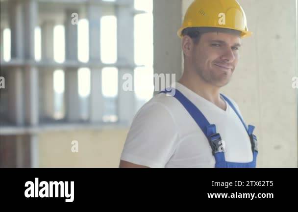 Workman painter looking camera Stock Videos & Footage - HD and 4K Video ...