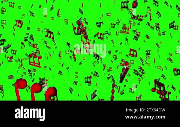 Animated background with musical notes, Music notes flowing, flying ...