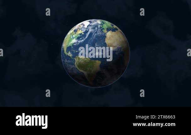 Slow Zoom of Planet Earth From Space Stock Video Footage - Alamy