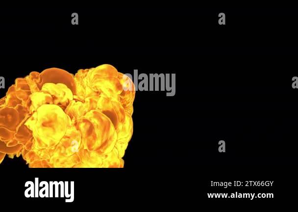 Fire logo reveal. Rendered with alpha channel in 4K. Easy to use, just ...