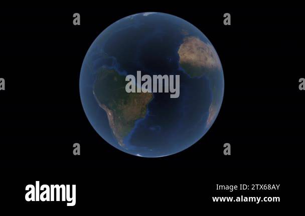 Planet earth rotates on a transparent background, 4k prores with alpha ...