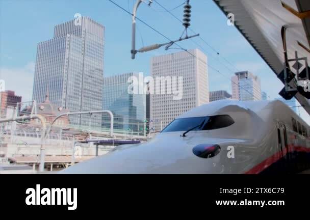 Shinkansen Bullet Train in Japan. The Shinkansen is a network of high ...