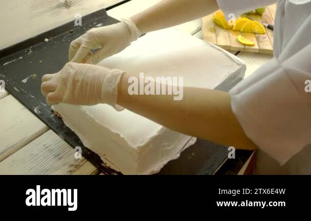 Female baker decorating cake Stock Videos & Footage - HD and 4K Video ...