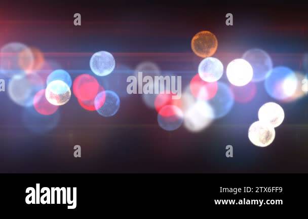 Night City Lights Seamless 3d Animation with Flares. Looped Defocused ...