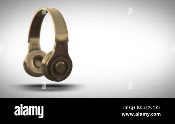 Turning Golden Headphone Animation On White Backround can help you with ...