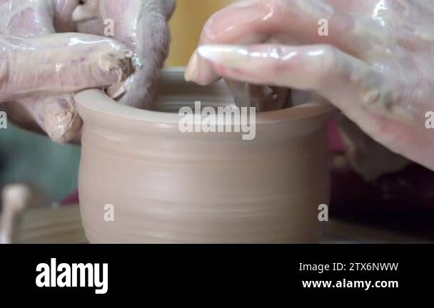 Homemade pottery from clay Stock Videos & Footage - HD and 4K Video ...