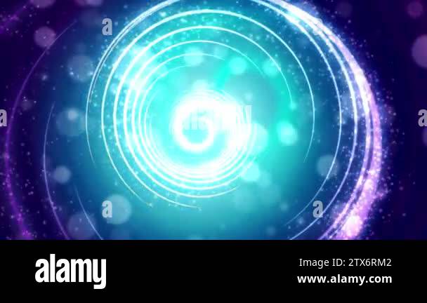 Light streaks flowing with bokeh light particles background animation ...