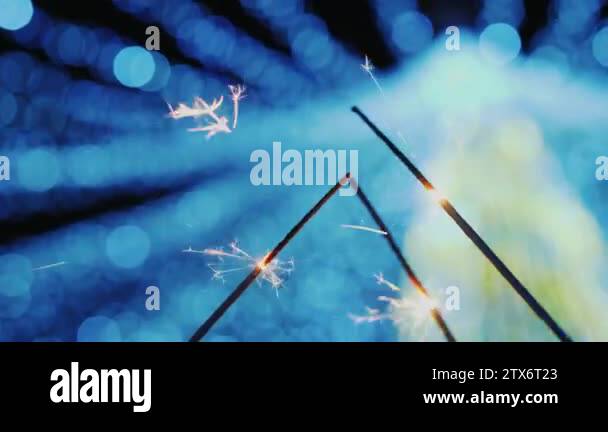 Sparklers sparks bokeh on Stock Videos & Footage - HD and 4K Video ...