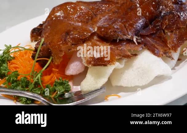 Roasted duck dish table Stock Videos & Footage - HD and 4K Video Clips ...