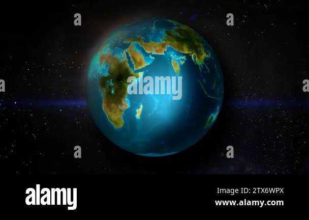 Globe Earth Shine Looping Animation Stock Video Footage - Alamy