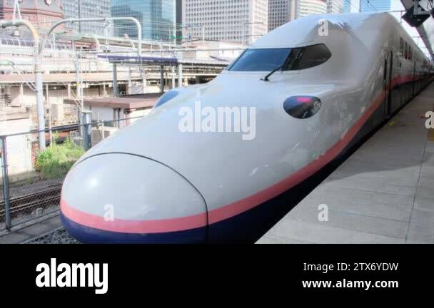 Shinkansen Bullet Train in Japan. The Shinkansen is a network of high ...