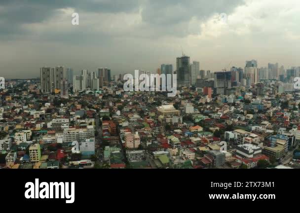 Panorama of Manila.The city of Manila, the capital of the Philippines ...