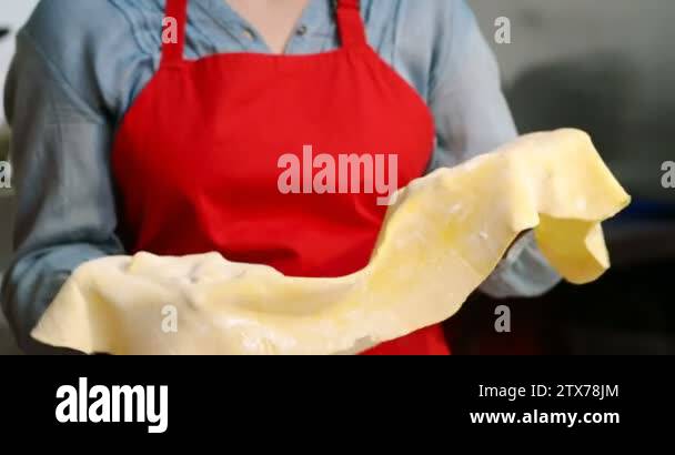 Female baker holding dough in Stock Videos & Footage - HD and 4K Video ...