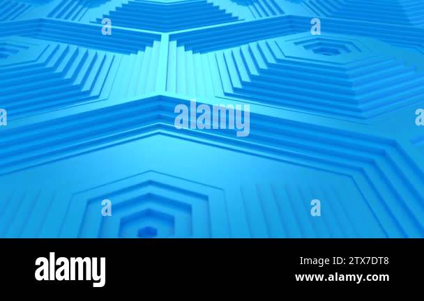 Hexagons Formed A Wave. Abstract background, 2 in 1, loop, created in 4K, 3d animation Stock ...