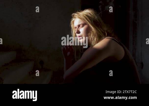 Girl smoking cigarette inside Stock Videos & Footage - HD and 4K Video ...