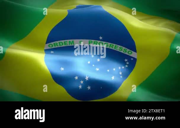 Brazil waving flag. National 3d Brazilian flag waving. Sign of Brazil ... Brazil waving flag. National 3d Brazilian flag waving. Sign of Brazil ...