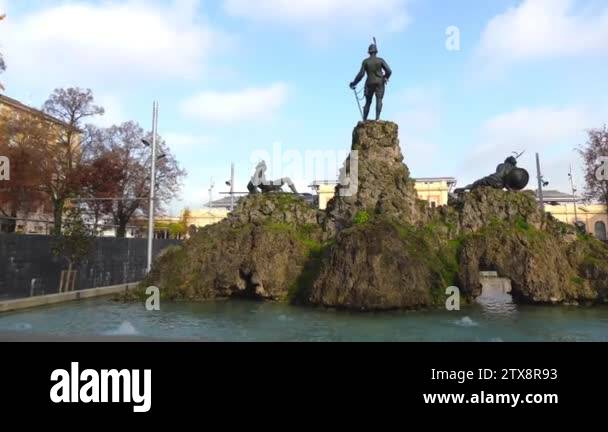 Monument to Vittorio Bottego in Parma, Italy. Vittorio Bottego was an ...