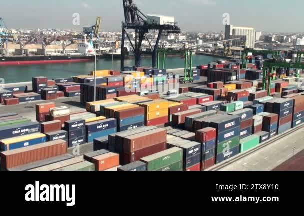 Containers terminal Stock Videos & Footage - HD and 4K Video Clips - Alamy